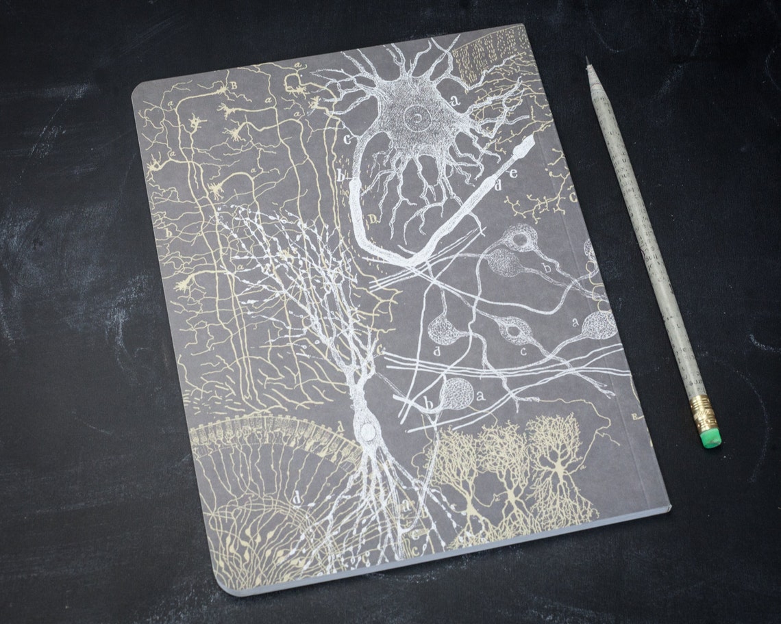 Neuron Softcover Notebook Brain Notebook Neuroscience - Etsy