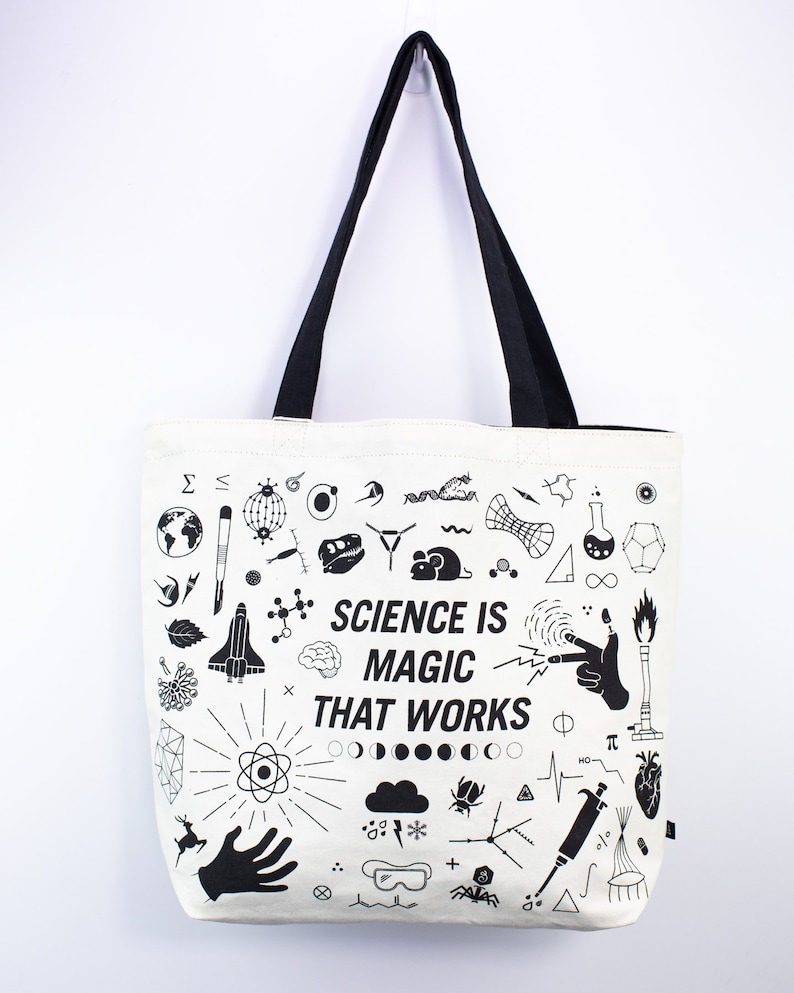 Science is Magic Tote Bag Reversible Tote Chemistry Gift | Etsy