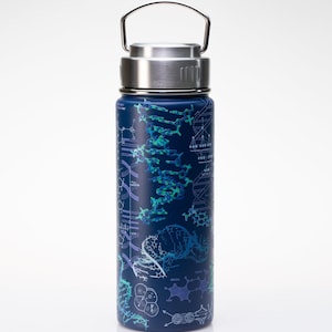 Genetics & DNA Stainless Steel Vacuum Flask | DNA Print, Medical ...