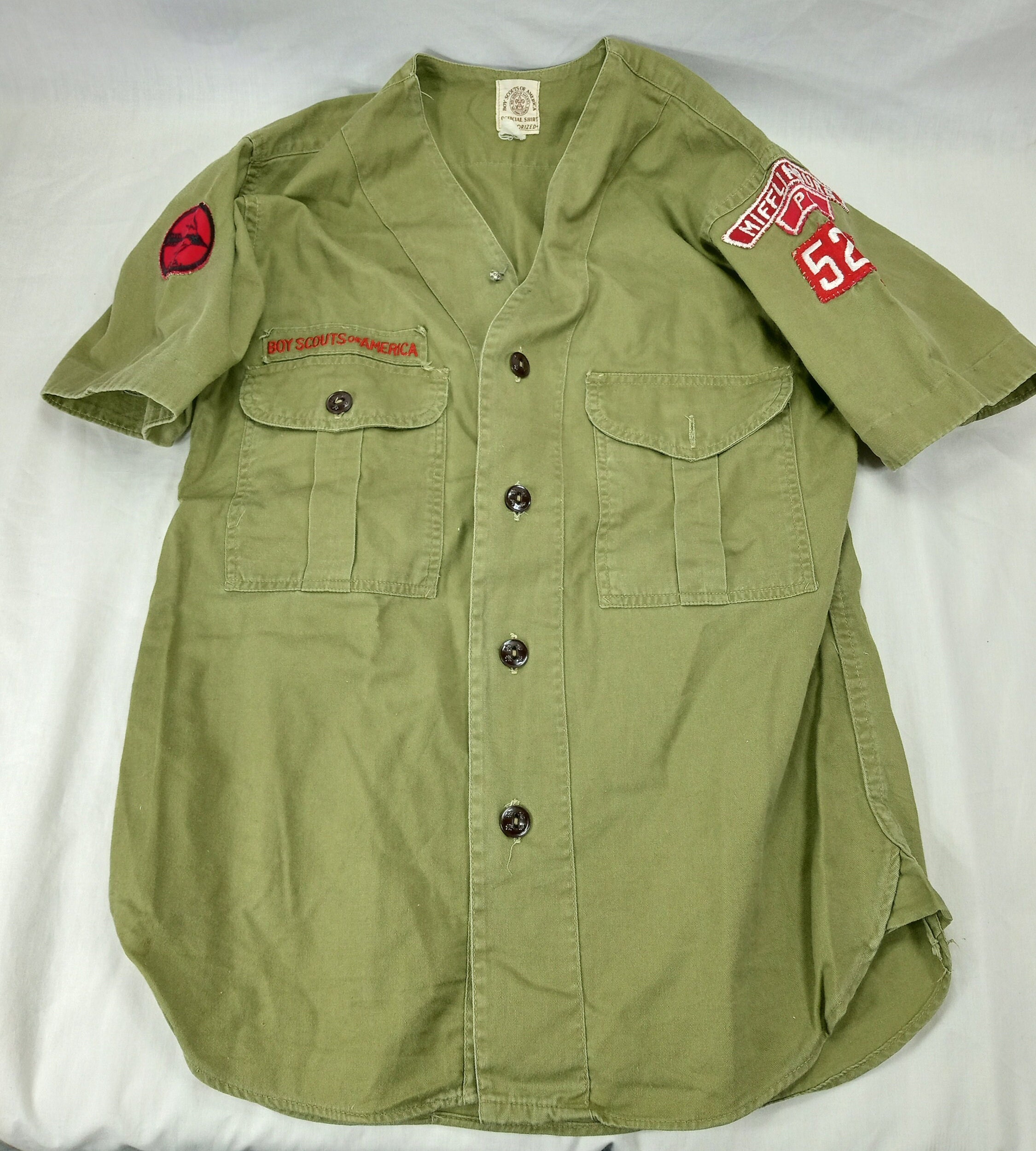 Vintage Boy Scout BSA Uniform Shirts Set of Four Sanforized - Etsy