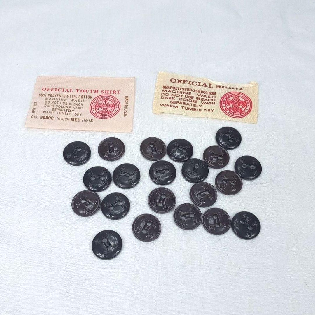 Boy Scout Uniform Replacement Buttons and Tags Uniform Lot - Etsy