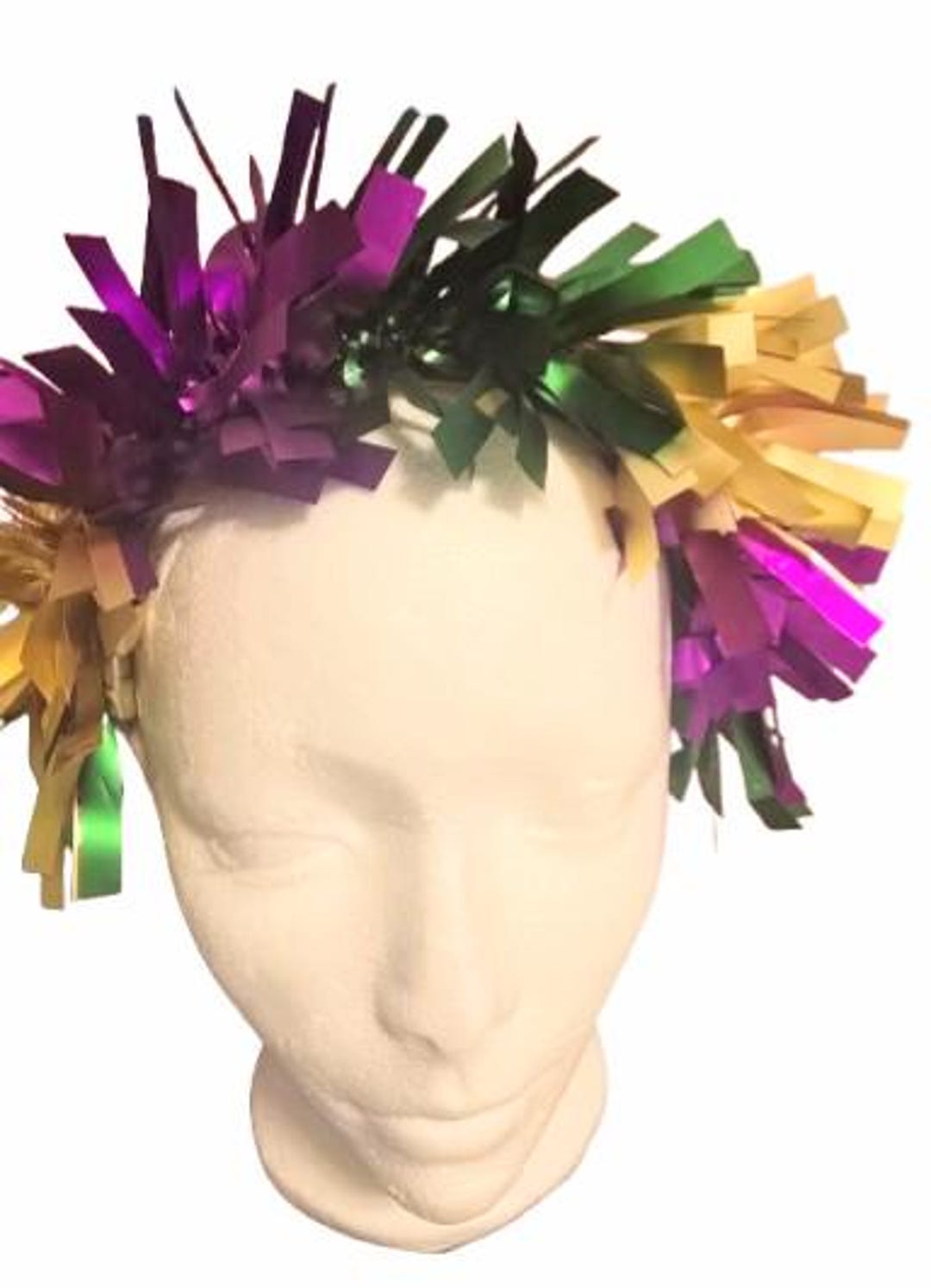 Mardi Gras Parade Headband Headband Mardi Gras Tinsel Headband Fast ...