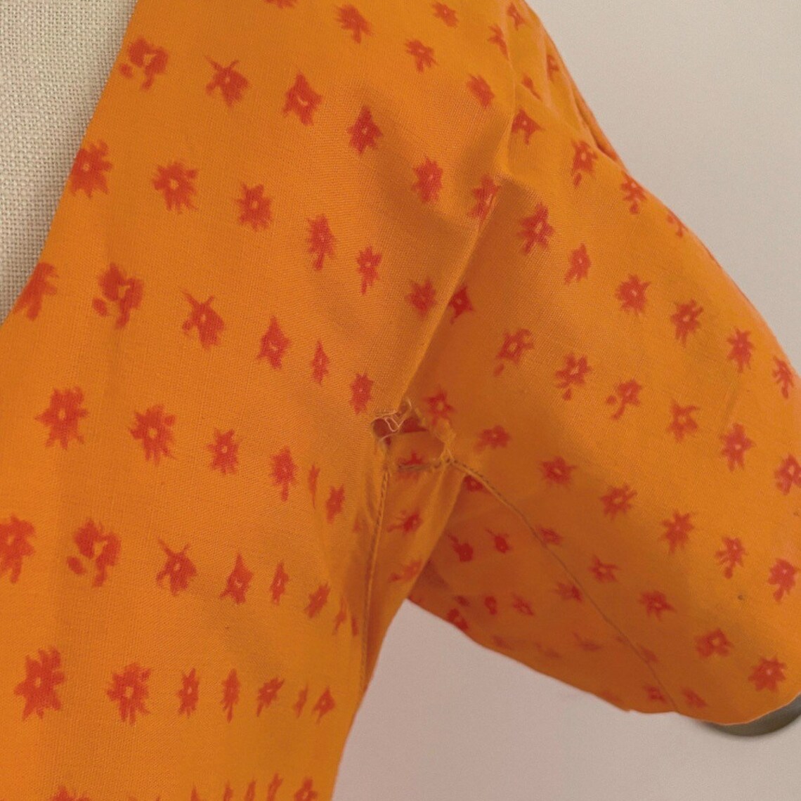 Vintage 50s 60s Orange Dress Mr. Mort Shift Wiggle Bombshell Hourglass ...