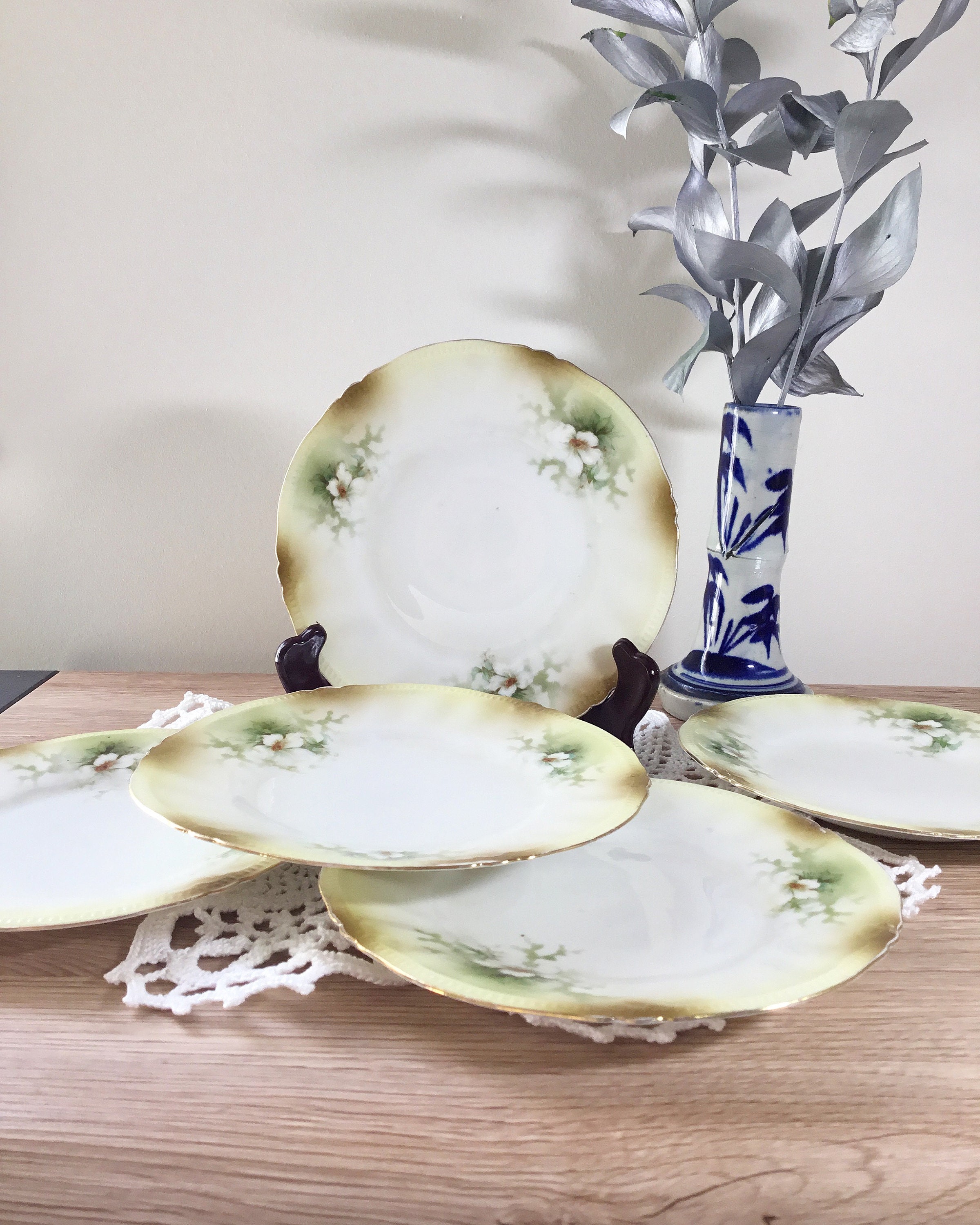 RS Prussia Plates Set of 5 Unmarked - Etsy