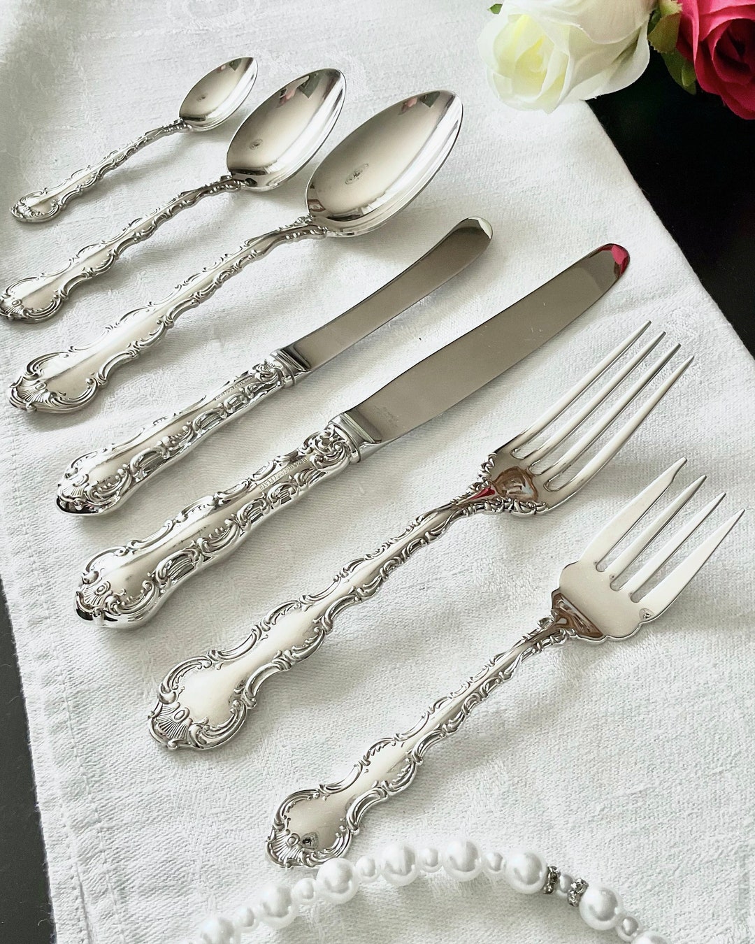 Birks Regency Plate, Louis De France, Cutlery Set for 8 - Etsy