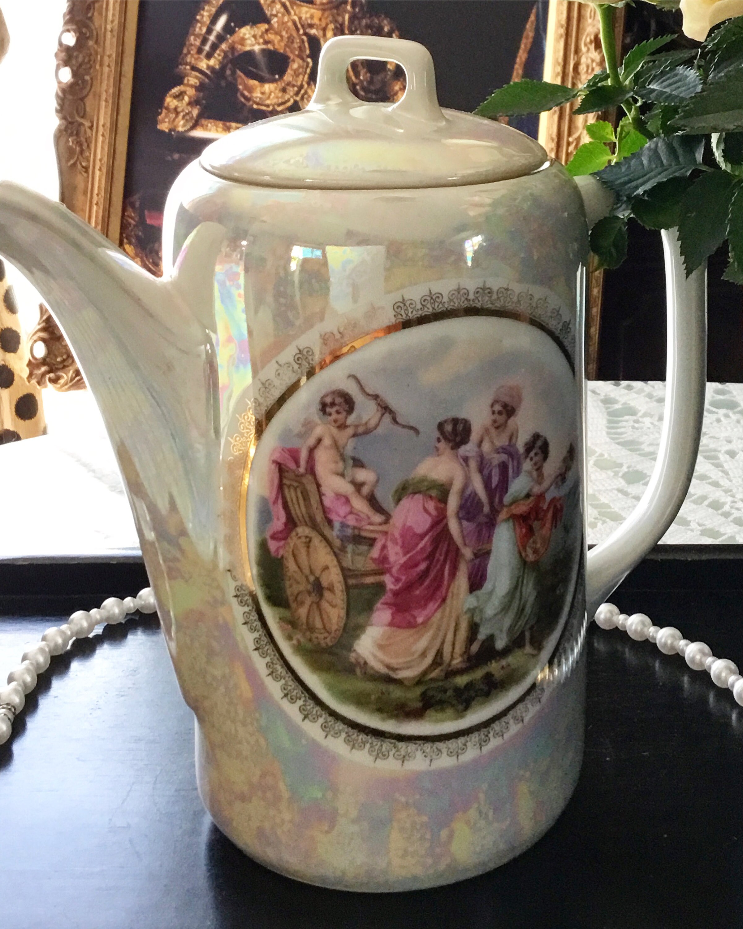 Antique German Unmarked Prov Saxe Coffee Pot - Etsy Canada