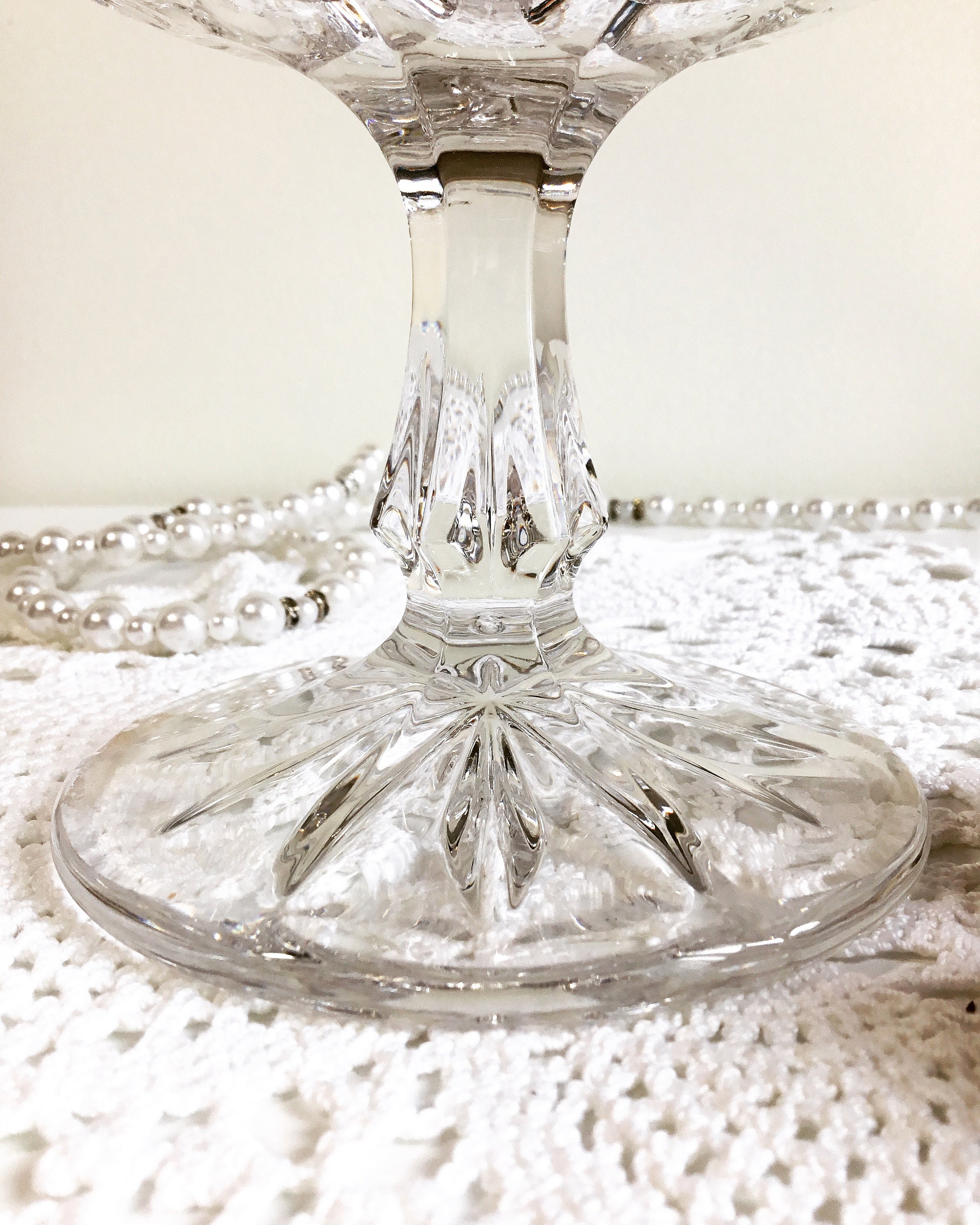 Pressed Glass Compote / Candy Dish | Etsy