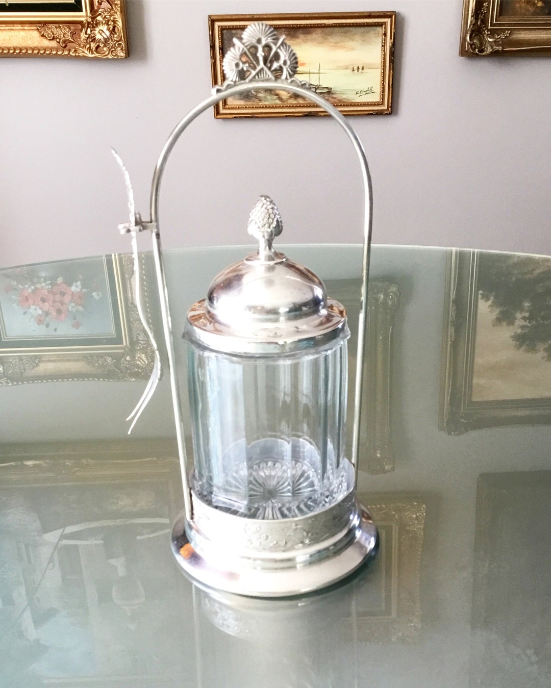 Victorian Silver Plated Pickle Castor With Glass Insert. - Etsy