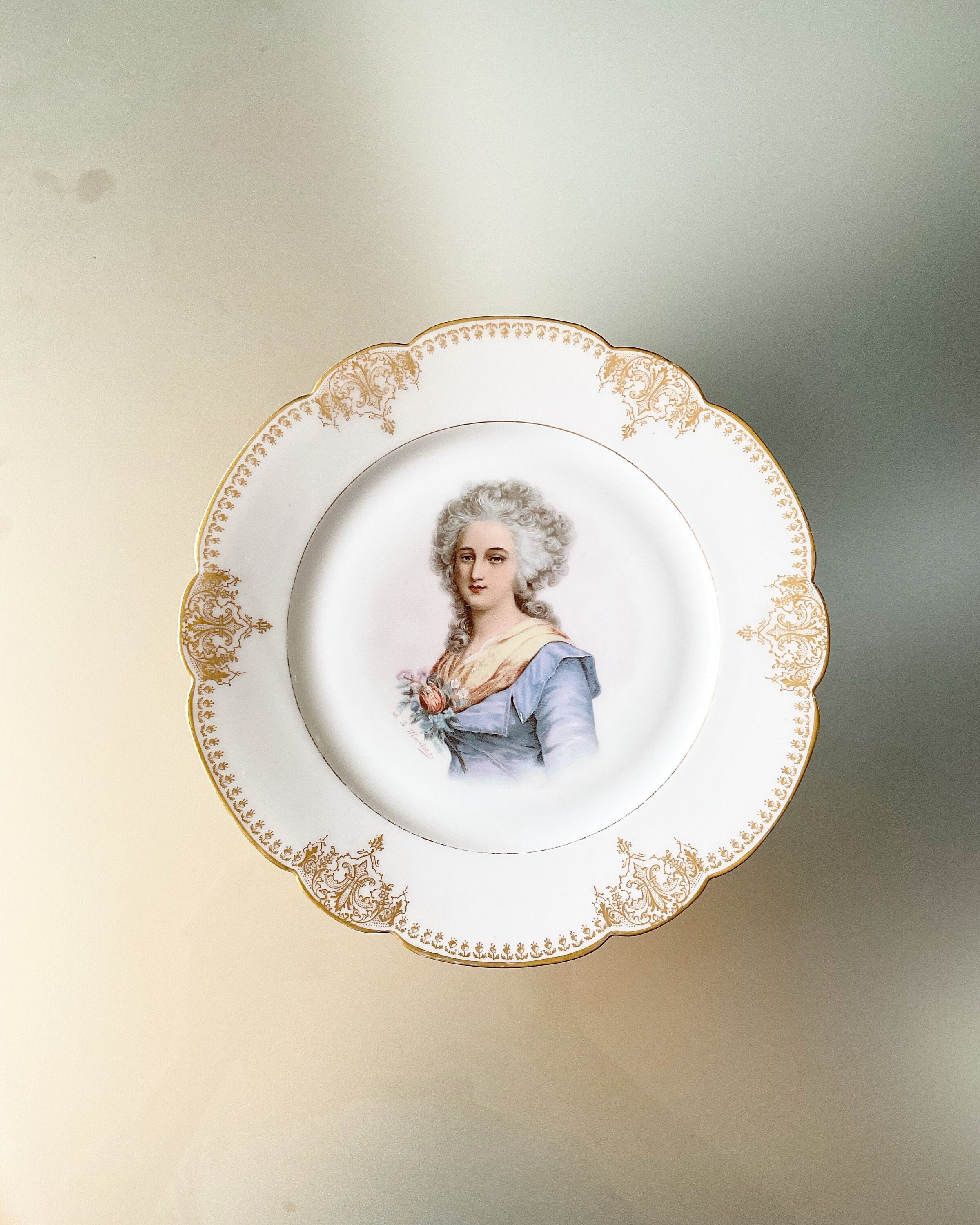 Sèvres Portrait Plate Circa 1844 - Etsy