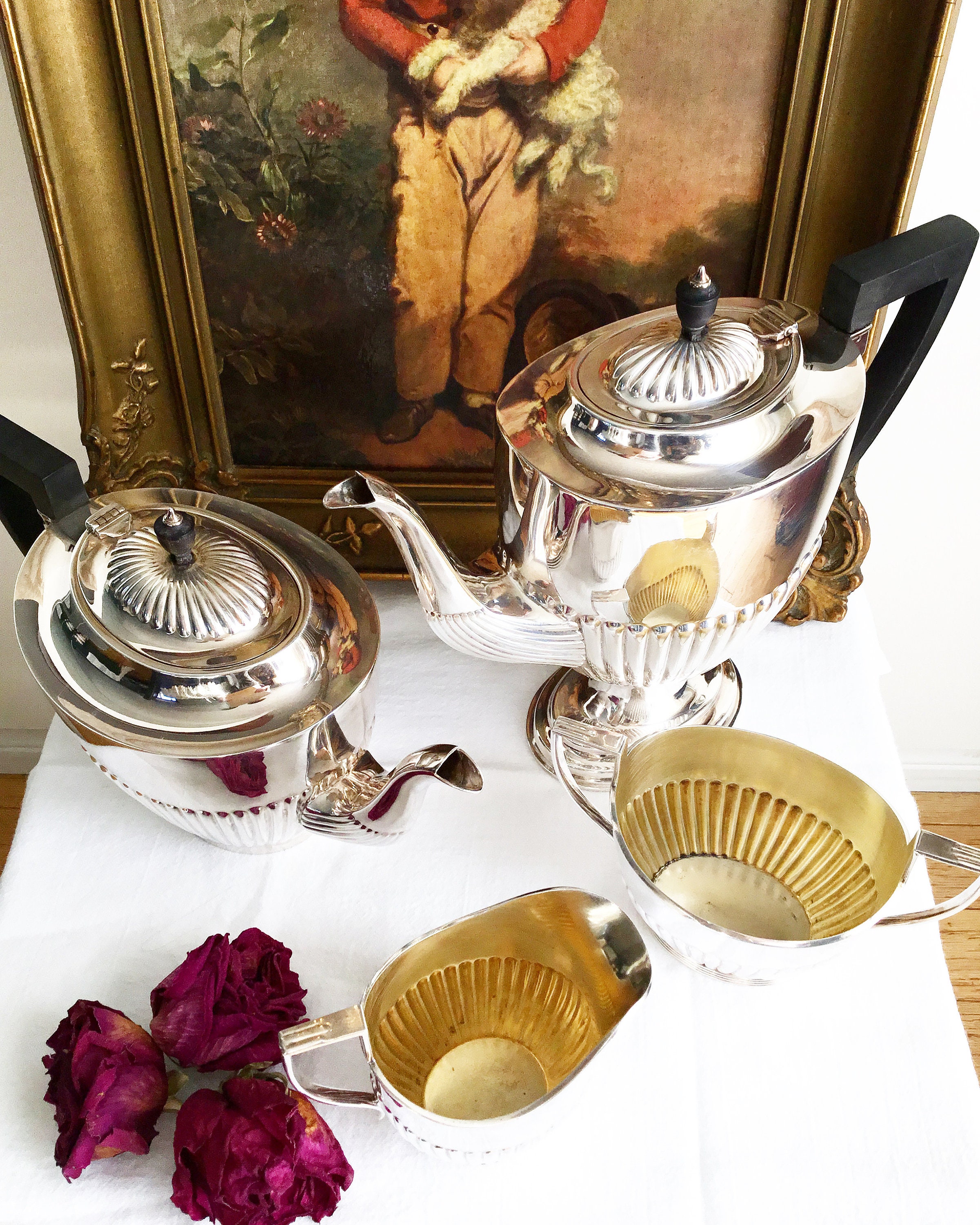 Edwardian Silver Plated Tea and Coffee Set Table-setting - Etsy Canada