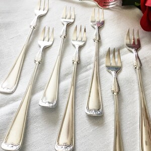 Silver Plated Cocktail / Seafood Fork in the Princess Louise Pattern ...