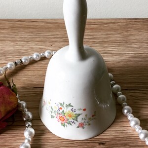 Bone China Dinner Bell With Floral Design - Etsy