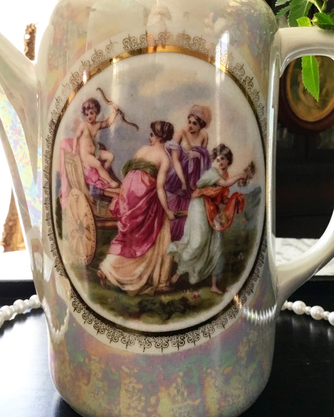 Antique German Unmarked Prov Saxe Coffee Pot - Etsy Canada