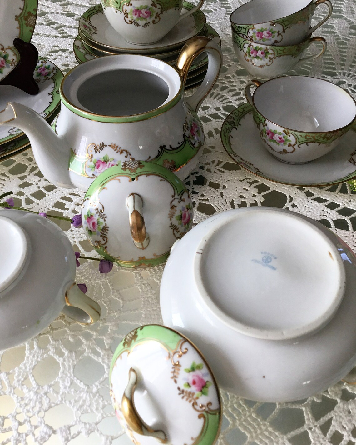 Antique Hand Painted Nippon Noritake Tea and Dessert Set - Etsy Canada