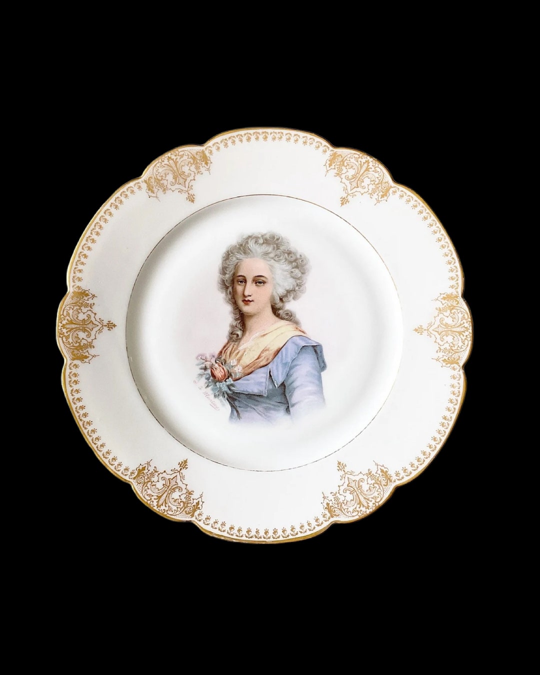 Sèvres Portrait Plate, Circa 1844 - Etsy