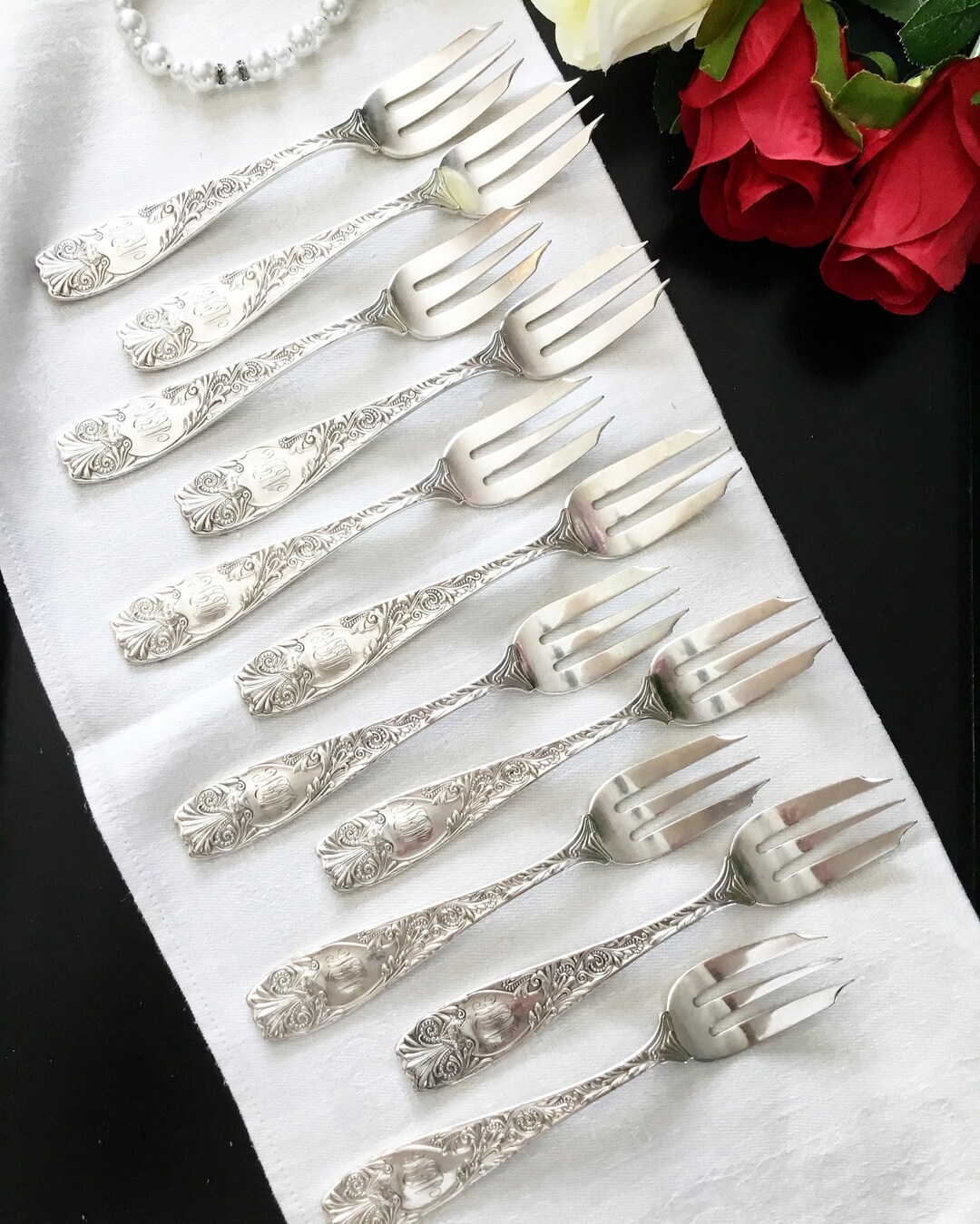 Individual Solid Fish Forks Royal Silverplate, 1888 by Gorham - Etsy