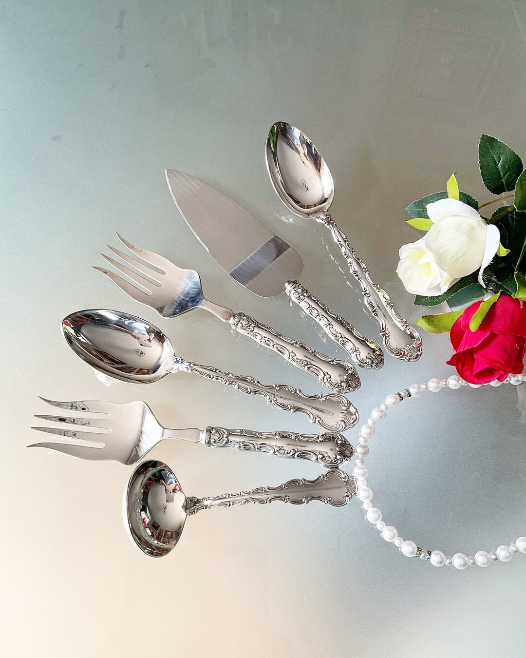 Birks Regency Plate Serving Utensils Set, Louis De France Pattern - Etsy