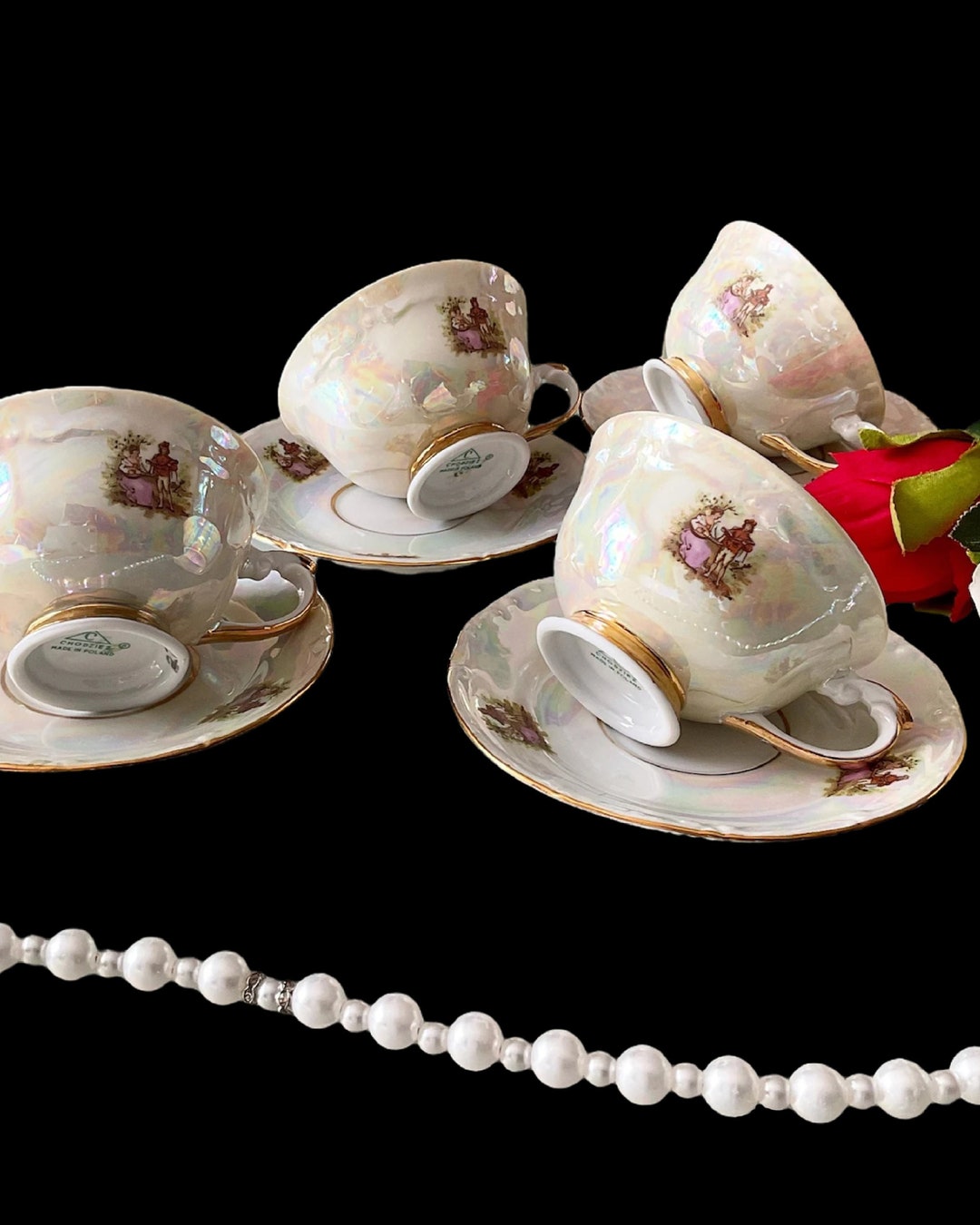 Vintage Demitasse Cup, Chodziez Made in Poland - Etsy