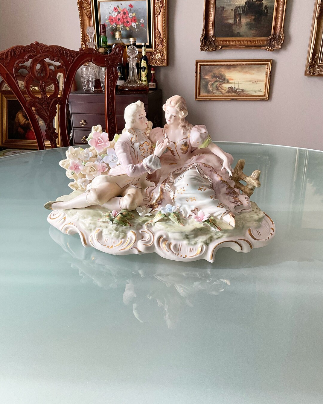 Vintage Figural Grouping Porcelain Unmarked Lenwile Ardalt - Etsy
