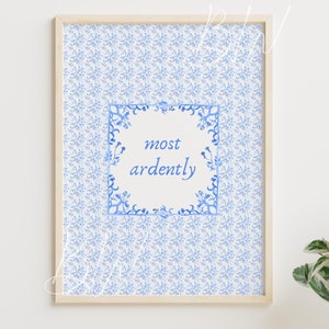 Most Ardently | Pride and Prejudice Digital Print | Pride and Prejudice ...