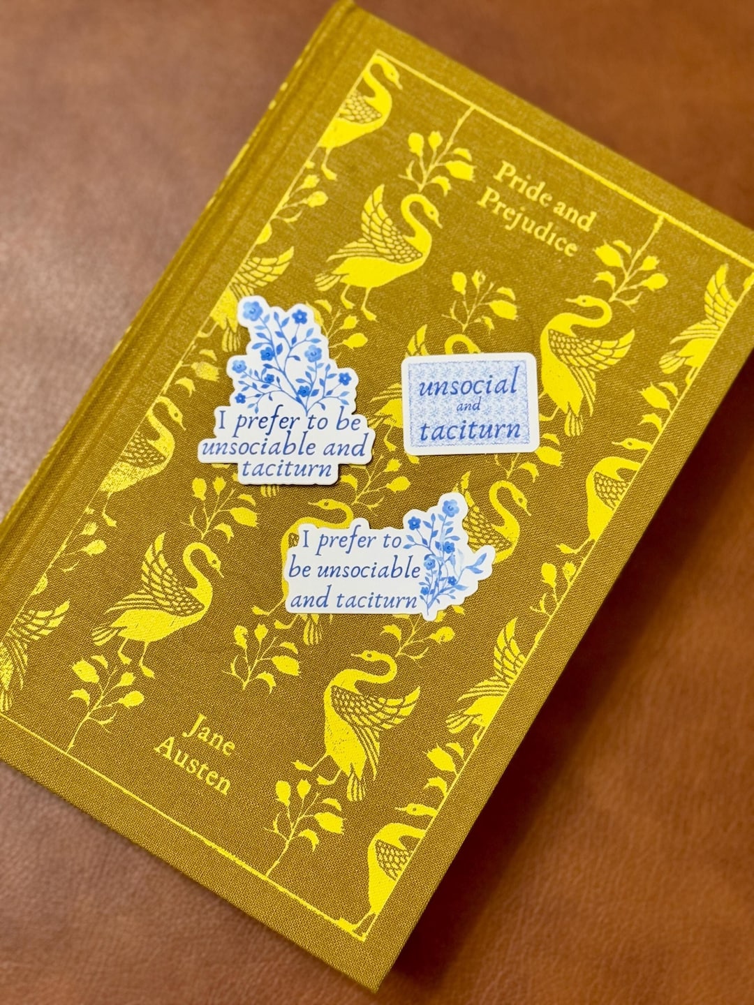 I Prefer to Be Unsociable and Taciturn | Jane Austen Sticker| Pride and ...