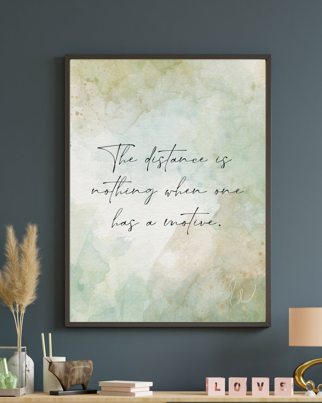 The Distance is Nothing | Pride and Prejudice Digital Print | Pride and ...