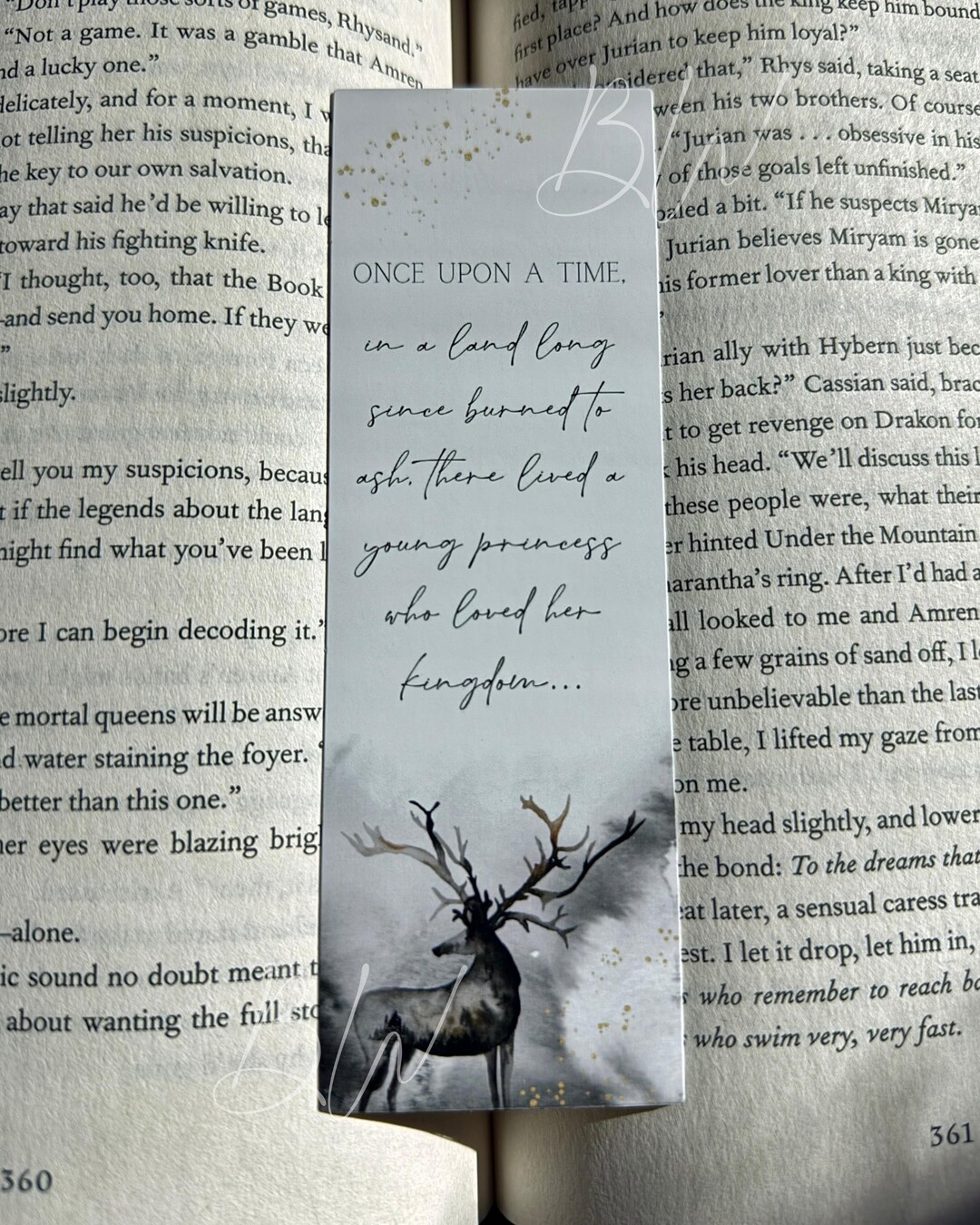 LAST CHANCE Once Upon a Time Throne of Glass Bookmark | Officially ...