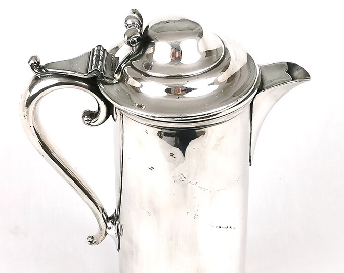 Historical Antique, Large Wine Flagon, Holy Communion, Silver Plate ...