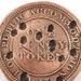 Unusual Antique Token, Cotton Works Newcastle, One Penny Token, 240 ...