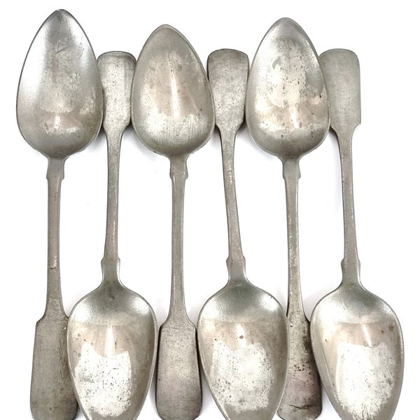 Antique Pewter Spoons - Etsy
