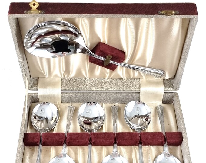 Distressed Box, Boxed Spoon Set, Dessert Spoons, Fruit Spoons, Serving ...