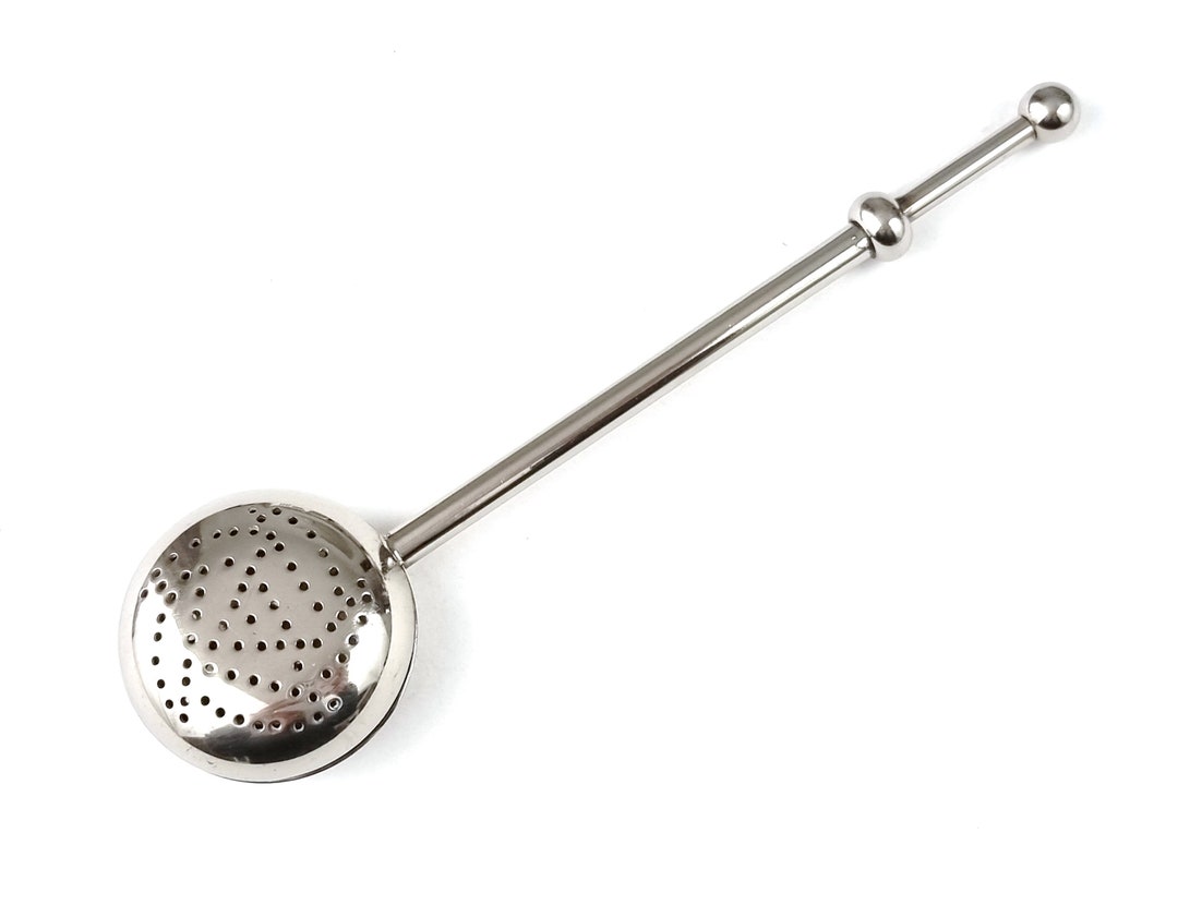 Stylish Tea, Unique Vintage Infuser, Tea Infuser, Silver Plate, Push ...