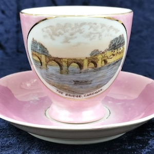 Unique Antique Cup and Saucer, Teacup and Saucer, Pink and White, the ...