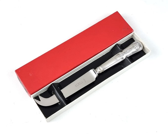 Boxed Cheese Utensil, Stainless Steel, Silver Plate, Kings Pattern, Gee ...