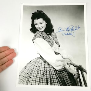 Vintage Signed Photograph, Ann Rutherford, Gone With the Wind, Careen ...