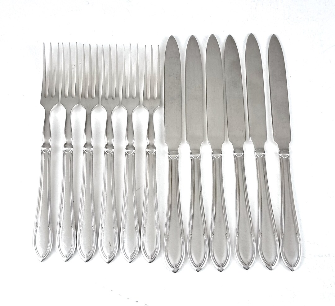 SMALL Cutlery Set, Fruit Eaters, Six Settings, Silver Plate, Elegant ...