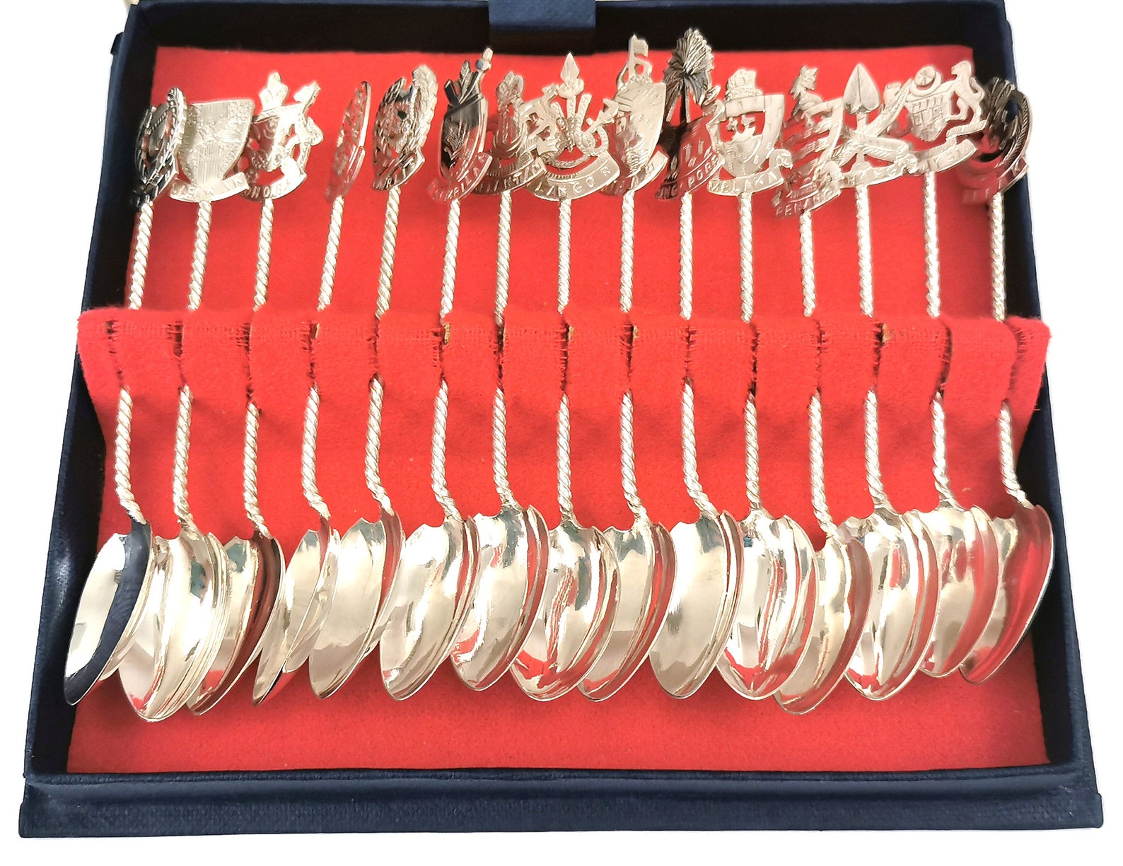 Unique Set of Spoons Fifteen Souvenir Spoons Silver | Etsy