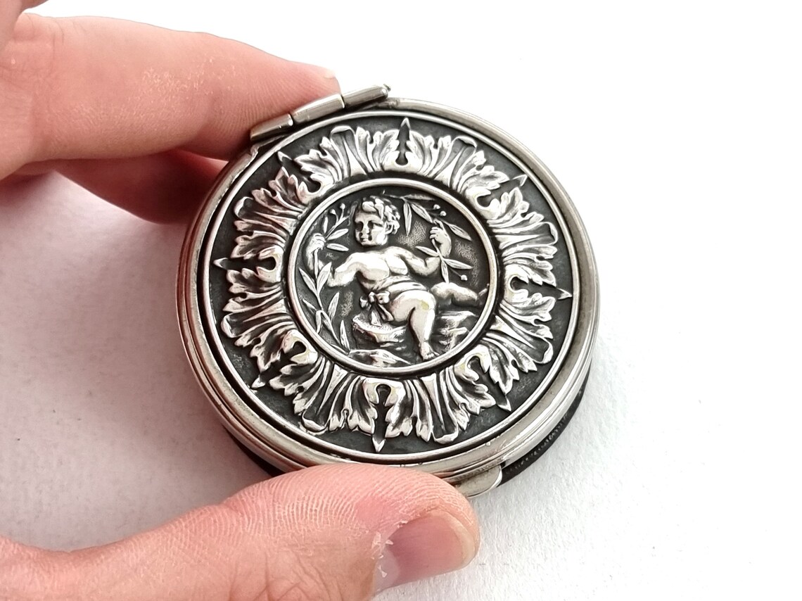 Unusual Antique, Concertina Coin Purse, Cherub Design, Acanthus Leaves ...