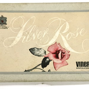 Vintage Boxed Set of Spoons, Six Fruit Spoons, Silver Plate, Viners of ...