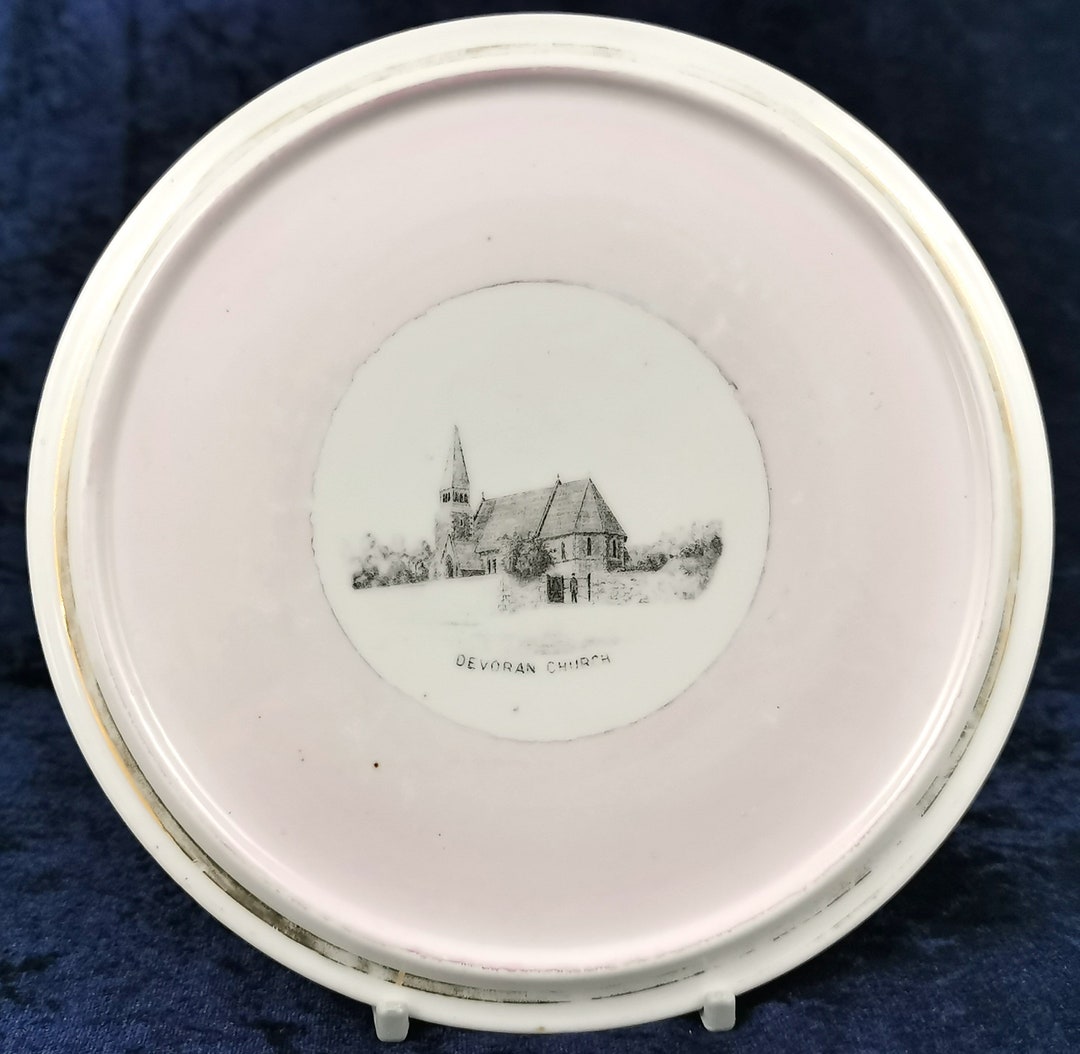 Antique Stand, Teapot Stand, Ceramic Trivet, Devoran Church ...