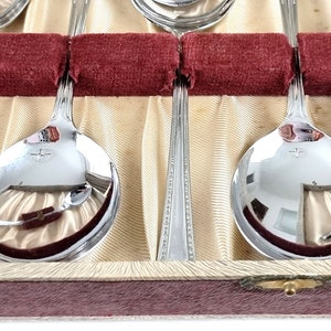 Distressed Box, Boxed Spoon Set, Dessert Spoons, Fruit Spoons, Serving ...