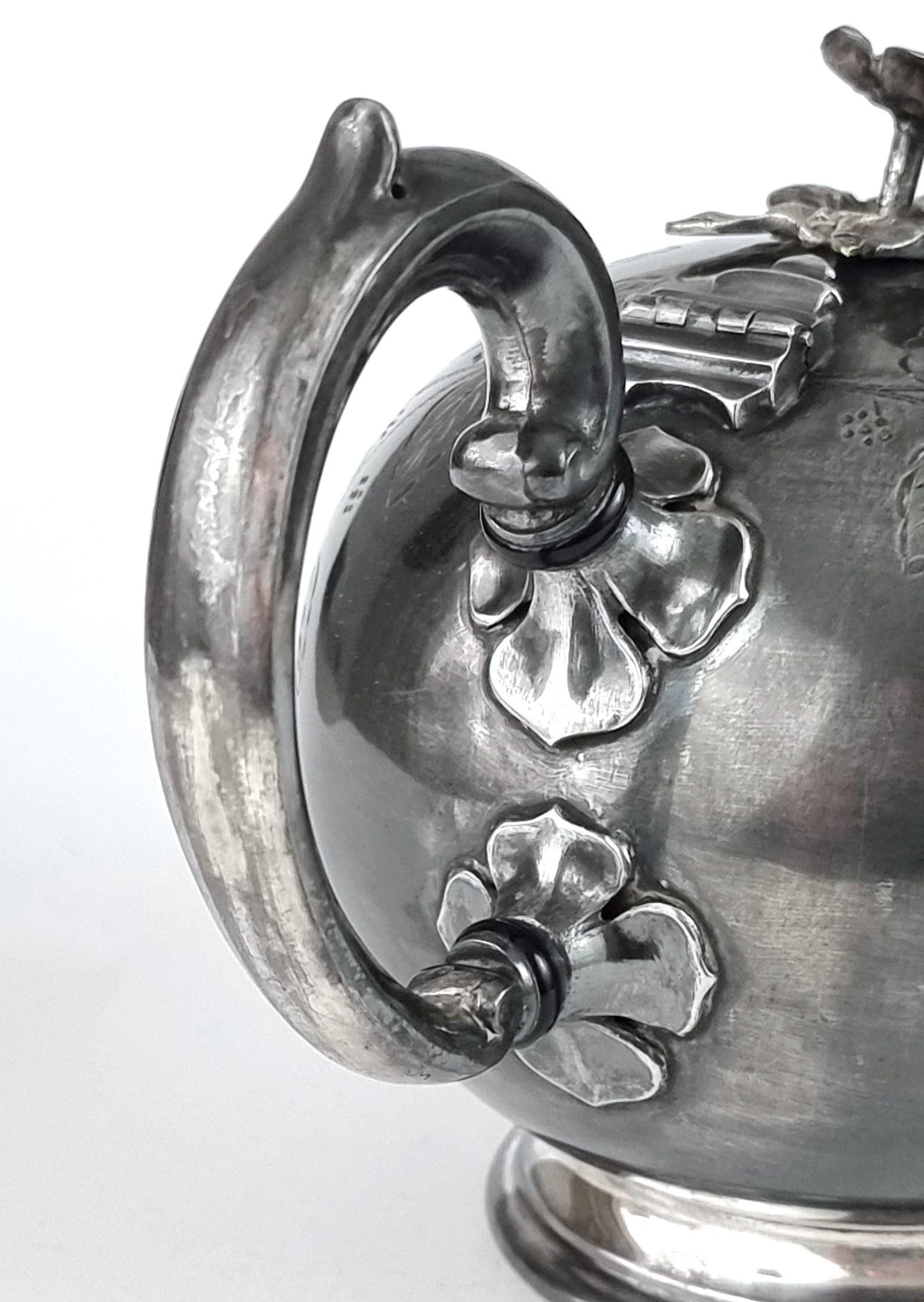 WORN Silver Plate, Antique Teapot, Floral Tableware, EPBM Ware, Flower ...