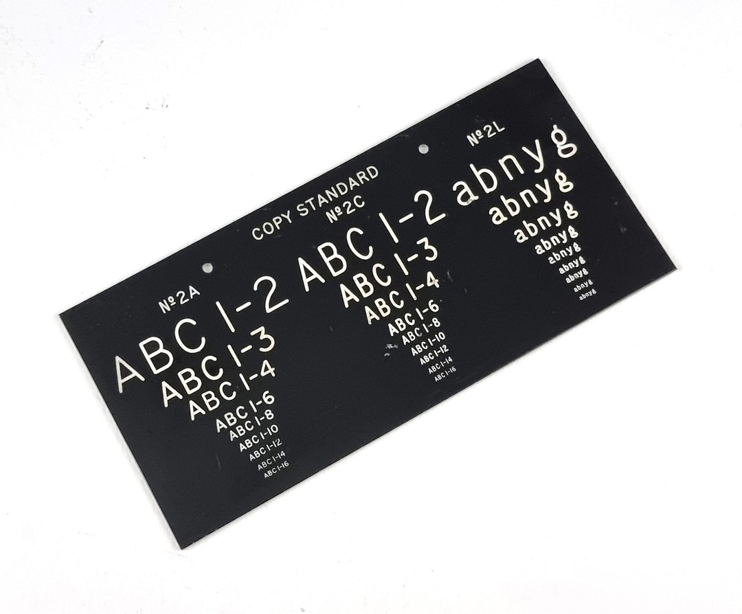 SMALL Plastic Sign, Copy Standard, Graduating Text Size, 6 1/2 Inches ...