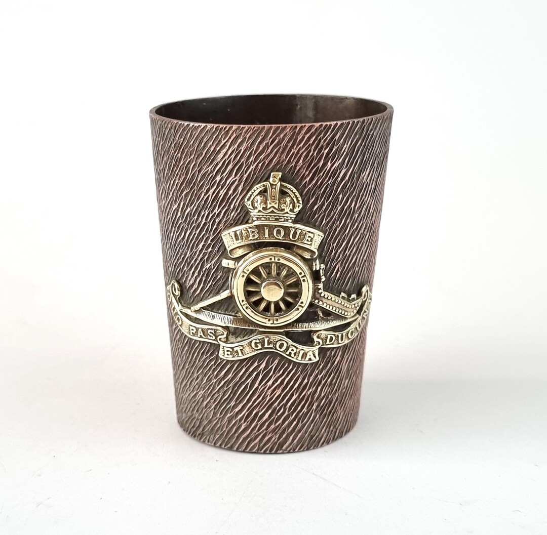 Second World War, Small Copper Beaker, Salvaged Metal, Soldered Base ...