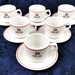 SET of Cups and Saucers, Six Duos, Harrison Line, Shipping Memorabilia ...