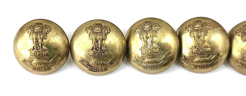 FREE POST Job Lot Military Buttons Indian Army Bihar - Etsy UK