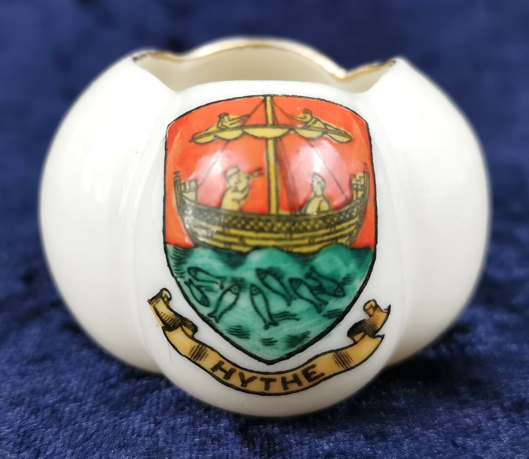 Antique Collectible Crested Ware, Crested China, Miniature Vessel ...