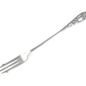 Antique Pickle Fork, Silver Plate, Long Handled Fork, Floral Scrolls ...