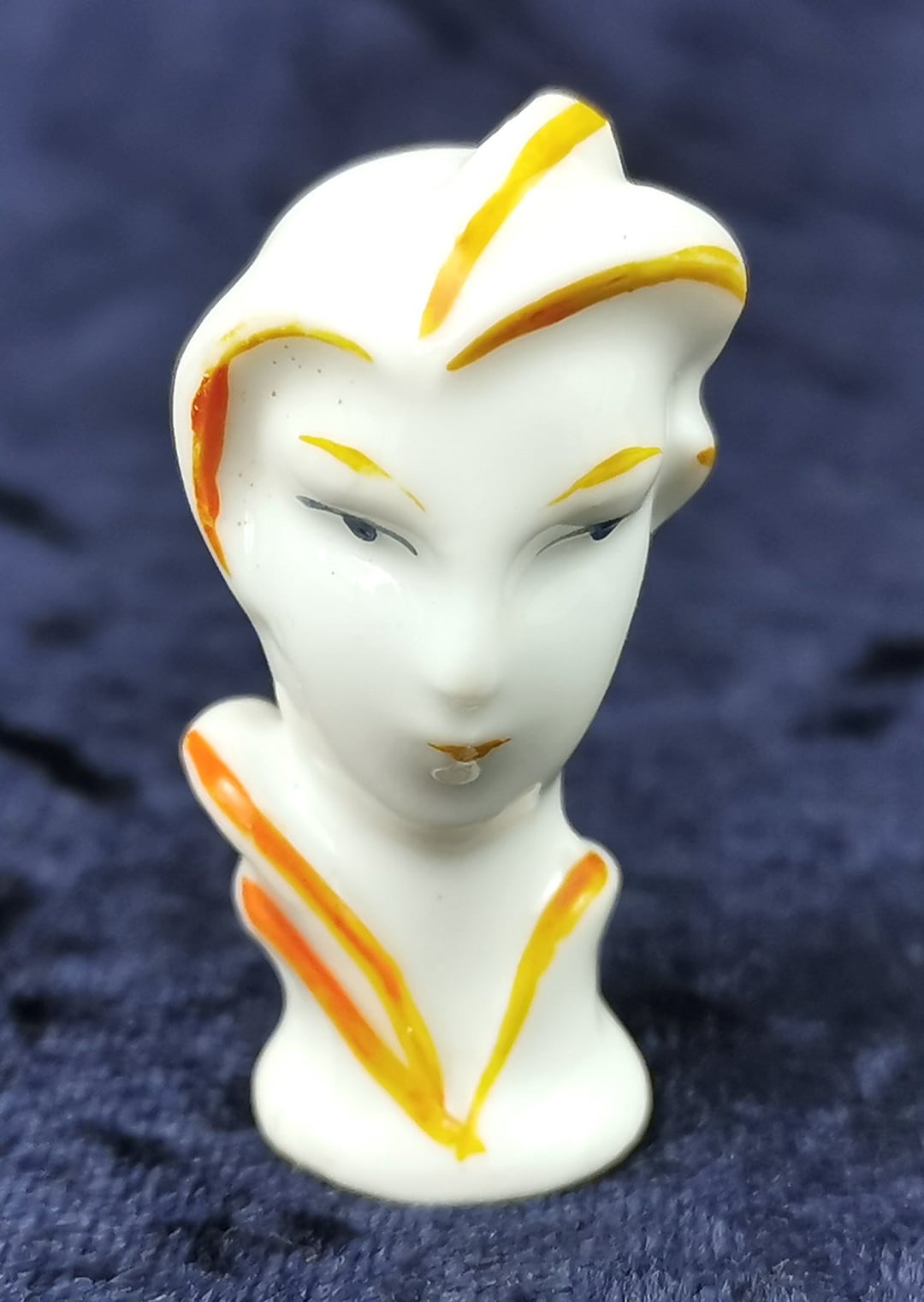 Rare Miniature Head, Brush Topper, Art Deco, Stylish Female, German ...