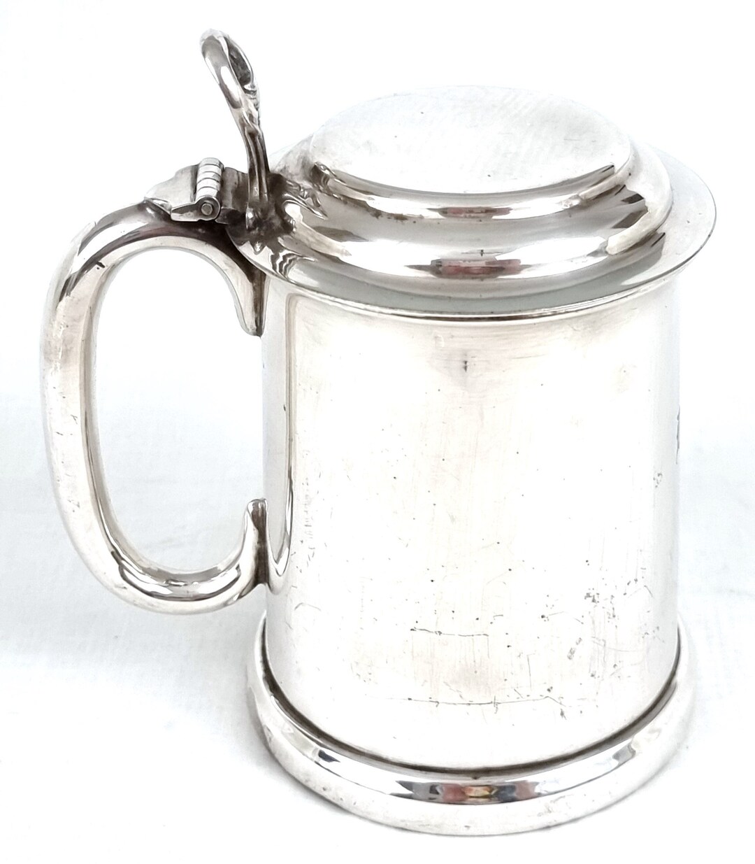 Decorative Vintage, Lidded Tankard, Pint Tankard, Silver Plate, Art ...